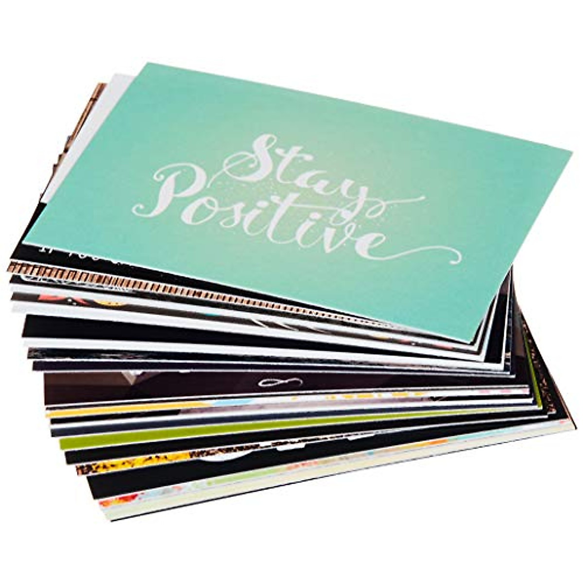 Oospecka Designs Inspirational & Motivational Mini Color Note Cards flat 2.5 x 3.5 set of 50