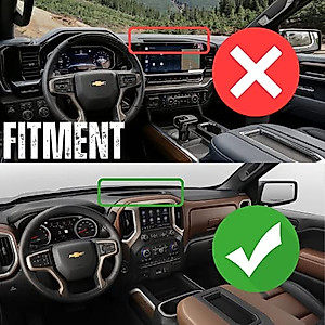 Bulletpoint Metal Dash Mount Phone Holder & Action Camera Mount Compatible with 2019+ Chevrolet Silverado GMC Sierra Multi-Device Dash Mount with 20mm Ball System (Dual Ball Mount)