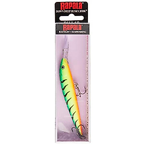 Rapala Down Deep Husky Jerk 10 Fishing lure, 4-Inch, Firetiger