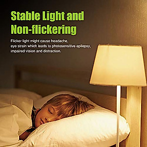 Neporal Amber Light Bulbs, 9W 60W Equivalent A19 Soft Light Bulbs, Blue Light Blocking Warm Light Bulbs, 1800K Amber Night Light Bulbs, Dim Light Bulbs for Healthy Sleep and Baby Nursery Light (1)