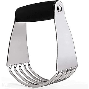 Pastry Cutter, Stainless Steel Dough Blender, Heavy Duty Pastry Blender and Dough Cutter with Blades for Butter, Pie Crust and Cake