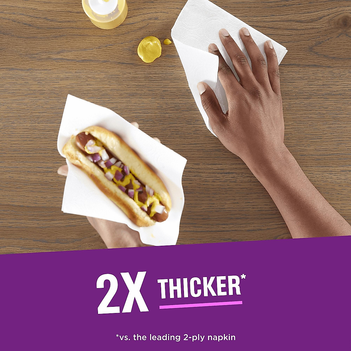 Vanity Fair Everyday Extra Absorbent Premium Paper Napkin, 960 Count, Dinner Napkin for Messy Meals