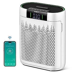 Air Purifiers for Home Large Room Bedroom up to 1740 Ft², Hepa Air Purifier with Air Quality Monitor, Smart WiFi, TRUE HEPA, Sleep Mode, Air Cleaner for Pets, Dust, Odor, Smoke, Pollen, AP2000WF