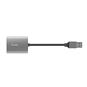 Trust Dalyx Fast USB Cardreader, Fast USB 3.2 Gen 1 with USB-A Connector, 104 MB/s with Compatible UHS-I Cards, (Micro) SD, SDHC and SDXC up to 2 TB, MacBook, PC, Laptop, Chromebook