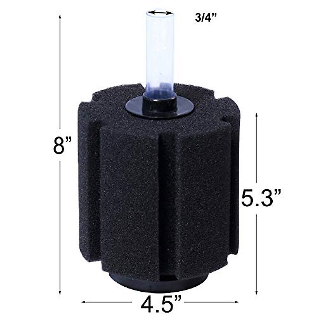 AQUANEAT Aquarium Bio Sponge Filter Breeding Fry Betta Shrimp Nano Fish Tank (Large up to 60Gal)
