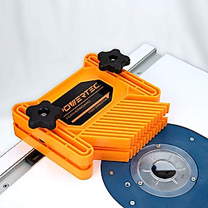 POWERTEC 71393 Dual Universal Featherboards for Multi-Functional Woodworking w/Flex and Miter Lock System – 2 Pack (Double Stack Edition)