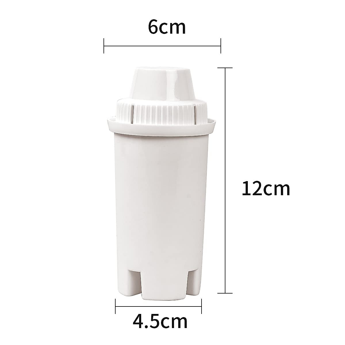 WuYan Replacement Water Filter, Compatible with Brita Pitcher Filter Standards Grand,Lake,Capri,Wave Classic 35557,OB03,Mavea 10700 (6 Pack)