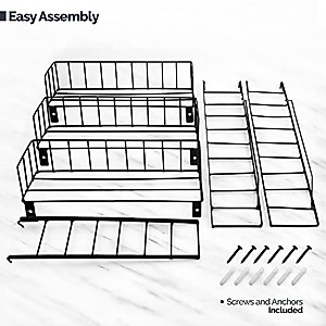 Chicago Merchandise Co. | New York Industrial Style Fire Escape Novelty Wall Shelves Unit, Black