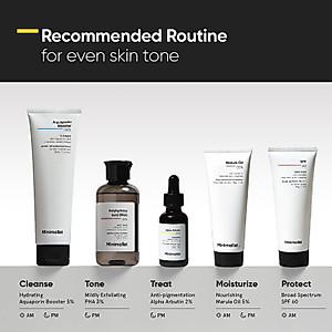 Minimalist 2% Alpha Arbutin Serum for Removing Pigmentation, Acne Marks, Dark Spots, Tanning & Blemishes | For Brighter & Even Tone | For Women & Men | 1 Fl Oz / 30 ml