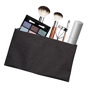 Cardinal bag supplies Multipack of 2 Compact Zipper Cloth Pouches,11 x 6 inches (Black)