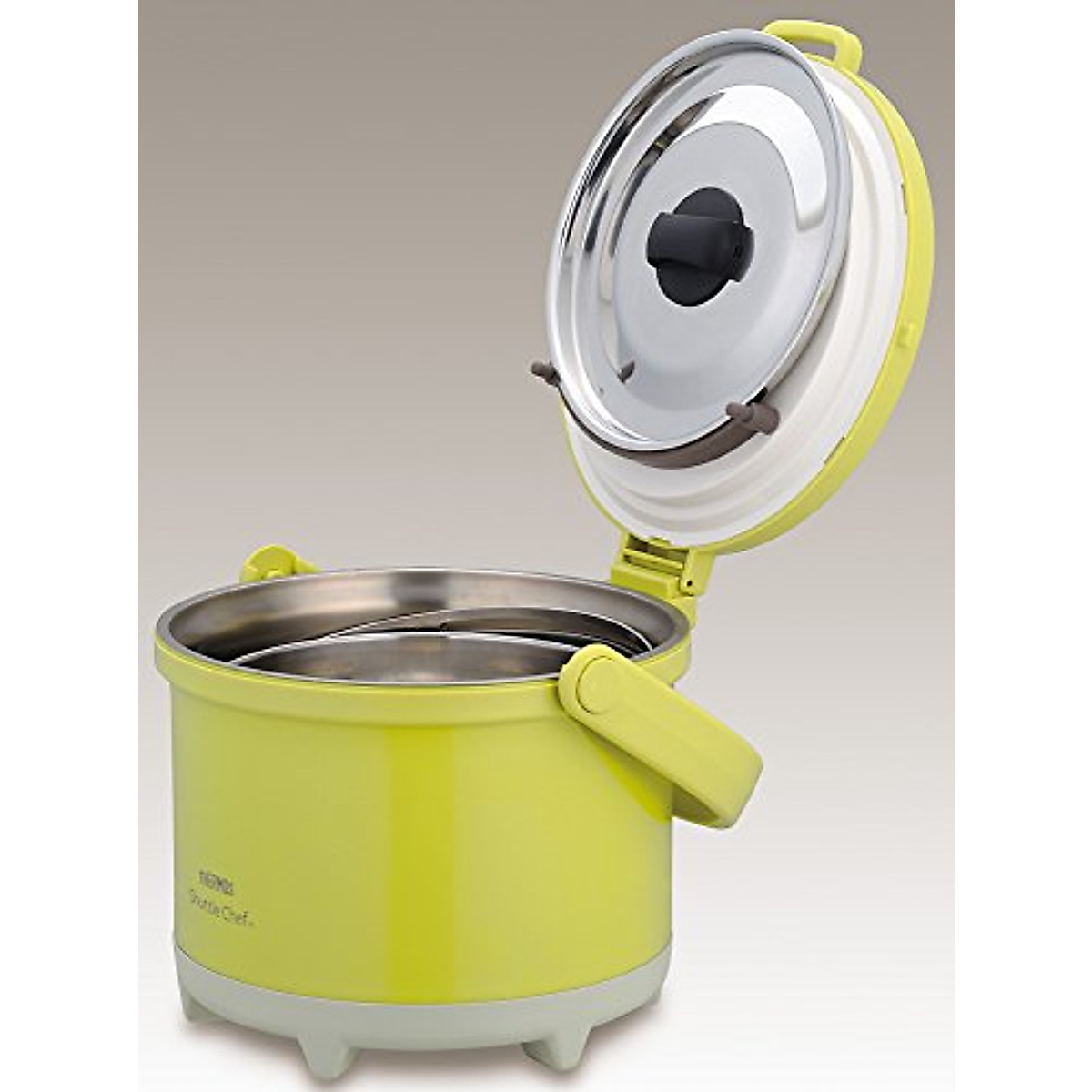 THERMOS vacuum heat insulation cooker Shuttle Chef RPE-3000 OLV 3.0L Olive Yellow