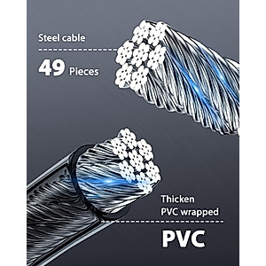 KEYSTP Bike Lock Cable with Combination Key,Password Lost Retrievable Bicycle Lock Anti-Theft,Resettable with Mounting Bracket for Bikes and Scooters