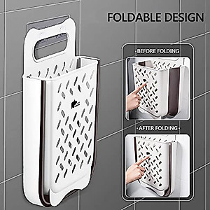 Collapsible Laundry Basket- Large Laundry Basket Hamper with 2 Handles- Space Saving Foldable Storage Container/Organizer (Small)