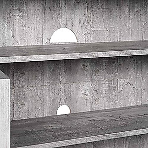 Convenience Concepts Big Sur Highboy TV Stand with Storage Cabinets, Faux Birch