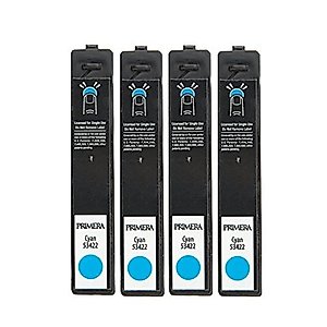 Primera 53422 LX900 High Yield Cyan Ink Cartridge, 4-Pack