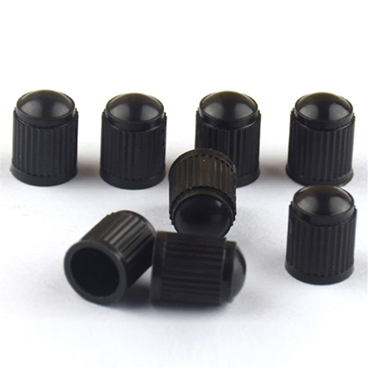 Generic Black Tire Valve Cap, 5 Pcs, Universal Fit, Passenger Car & Motorbike Compatible, Plastic Material