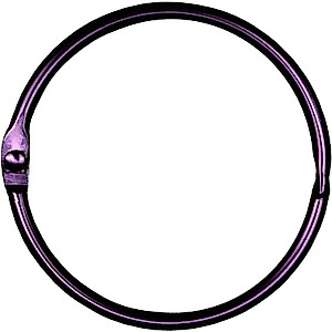 Black Shower Curtain Rings 2 inch (12 Pack) Metal Round Hooks Ring Rustproof for Bathroom Rod