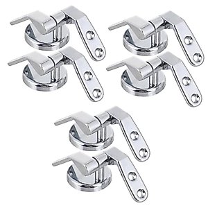 Uonlytech 3 Sets Toilet Lid Hinge Toilet Bolts Toilet Repair Kit Toilet Lid Fixing Hinge Toilet Cover Hinges Toilet Fasteners Potty Seat for Toilet Home Toilet Cover Hinge Zinc Alloy Bracket