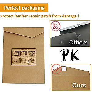 Sayopin Leather Repair Patch Kits for Furniture, Car Seats Couches and Elbow Self-Adhesive Patch Tape for Leather and Vinyl Repair, 8x11 inch Leather Sofa Repair Kits