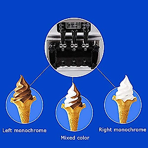 Zohn.Linda 9 In 1 Set Fantastic Modeling Caps Fittings Soft Serve Ice Cream Machine Spare Parts Lids Nozzle Accessories 29mm Inner Diameter(Check the size before order)
