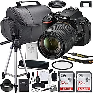 Nikon D5600 DSLR Camera with 18-140mm VR Lens Bundle (1577) + Accessory Kit Including 64GB Memory, UV Filter, Camera Case & More (Renewed)