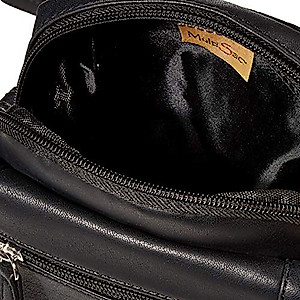 MultiSac womens Mini Everest Crossbody Bag Cross Body, Black (Vintage Nappa), One Size US