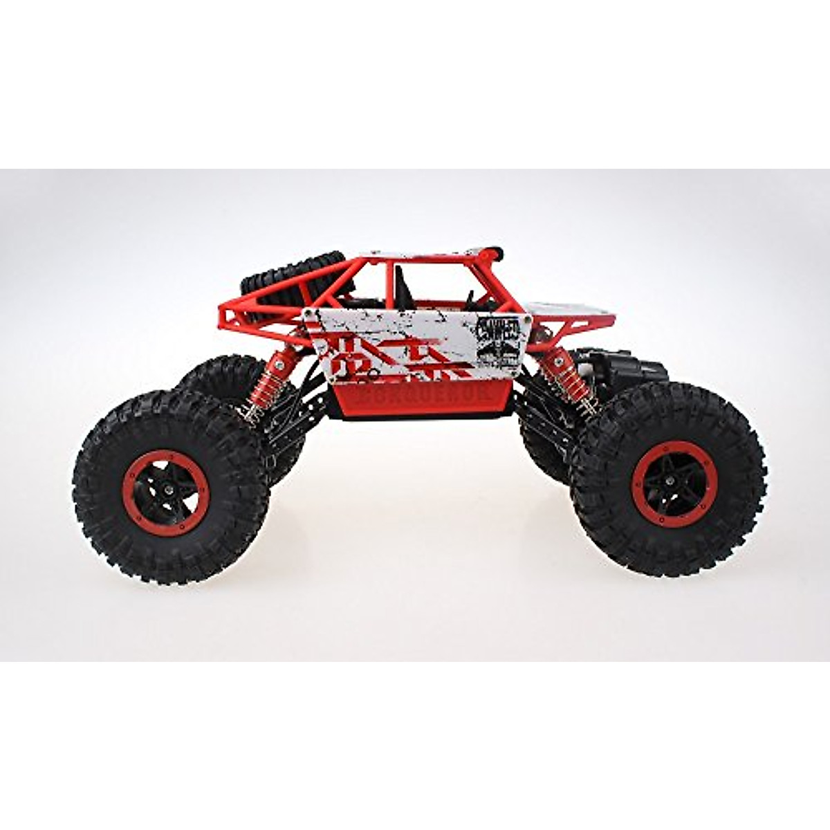 Click N' Play Remote Control Car 4WD Off Road Rock Crawler Vehicle 2.4 GHz, Red