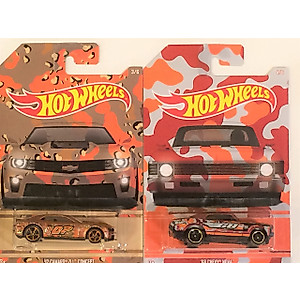 Hot Wheels Exclusive Camouflage Complete Set of 6 Diecast Vehicles