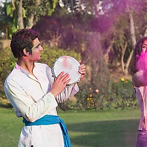 3 Pack 8 inch Tambourine for Adults Hand Held Wood Tambourine Metal Jingles Musical Educational Instrument Rhythm Percussion Tambourine for KTV, Party, Church (Single Row)