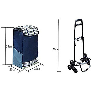 Shopping Trolley on Wheels Multi Function Shopping Cart Portable Collapsible Bag Small Trailer Luggage Cart Travel Trolley Storage Hand Trucks,H ,