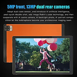 Soraz HD Tablet, 100-240V 6GB 128GB 2.4G 5G WiFi 10.1 Inch 6000mAh Reading Tablet for Android 11.0 (US Plug)