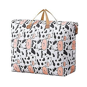 Large Capacity Storage Bag with Handles, Foldable Clothes Storage Bag,Heavy-Duty Storage Tote for Clothes, Moving Supplies (Extra Large)
