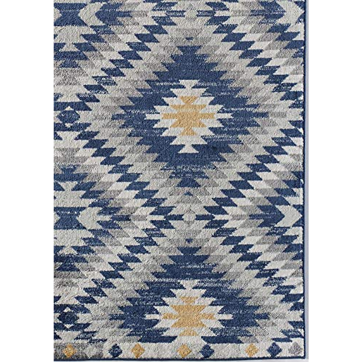 CosmoLiving by Cosmopolitan Amaia Area Rug, 5 ft x 7 ft, Kilim Cadet