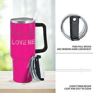 liabiliies 40 oz Tumbler with Handle and Straw You Look Like You Love Me Tumbler Personalized Tumblers with Lid and Straw Insulated Tumbler Stainless Steel Tumblers