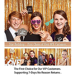 4FTx7FT-Gold-Sequin Backdrop Fabric Curtain Photo Backdrop Sequins Elegant Backdrops 4x7