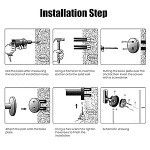 2Pcs Retractable 11 to 24 Inches Towel Bar for Bathroom - Thicken SUS304 Stainless Steel Towel Holder - Heavy Duty Wall Mounted Towel Rack Hanger - Home Decor Towel Rod, Towel Organizer, Black