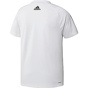 adidas mens Floral 3 Bar Tee White Large