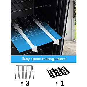 KRIB BLING Beverage Refrigerator and Cooler, 120 Cans Mini Refrigerator for Soda, Water, Beer, Wine, Small Drink Dispenser Machine for Home, Dorm, Office with Adjustable Wire Shelving