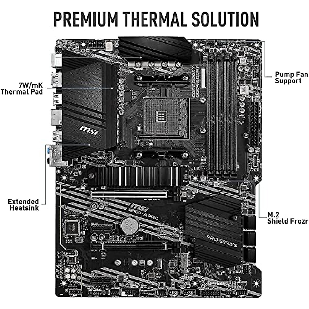 INLAND Performance 2TB NVMe PCIe Gen 4.0 M.2 2280 SSD + AMD Ryzen 5 5600X Desktop Processor 6-core Unlocked Bundle with MSI B550-A PRO AM4 DDR4 ATX Motherboard