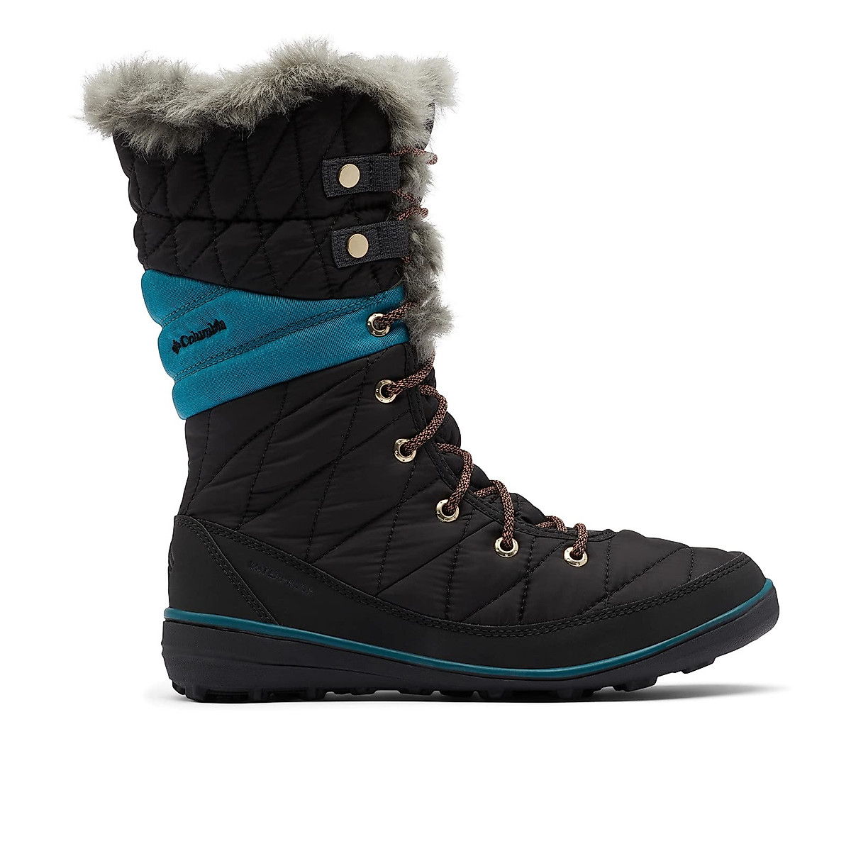 Columbia Women's Heavenly Omni-Heat, Black/Deep Water, 6