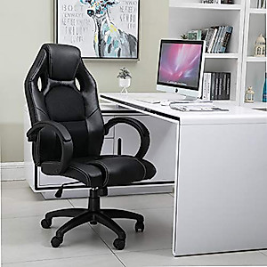 Leather Office Chair Gaming Chair Executive Chair Computer Gaming Chair Office Desk Chair Ergonomic Office Chair Video Game Chair Racing Chair Task Chair Home Office Chair with Lumbar Support