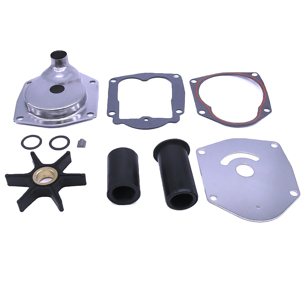 Boat Motor 821354A1 821354A2 3219 Water Pump Repair Kit with Housing 821351A3 for Mercury Quicksilver Force Mariner Outboard Engine 25HP 30HP 40HP 45HP 50HP, fit Sierra 18-4531