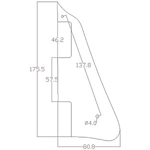 Dopro Black 3 Ply LP Guitar Pickguard with Gold Bracket for Epiphone Les Paul