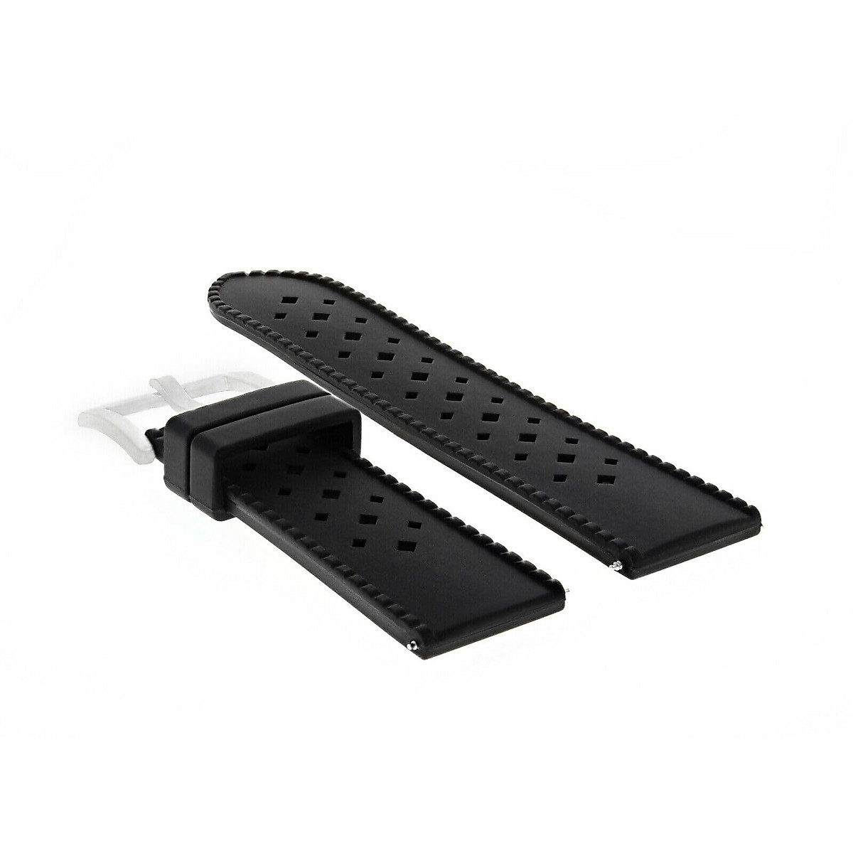 Ewatchparts 24MM SILICONE RUBBER WATCH BAND FOR IWC PILOT PORTUGUESE TOP GUN WATCH