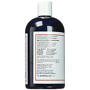 Sea Pet Omega Plus Fish Oil with Natural Vitamin E (16 oz)