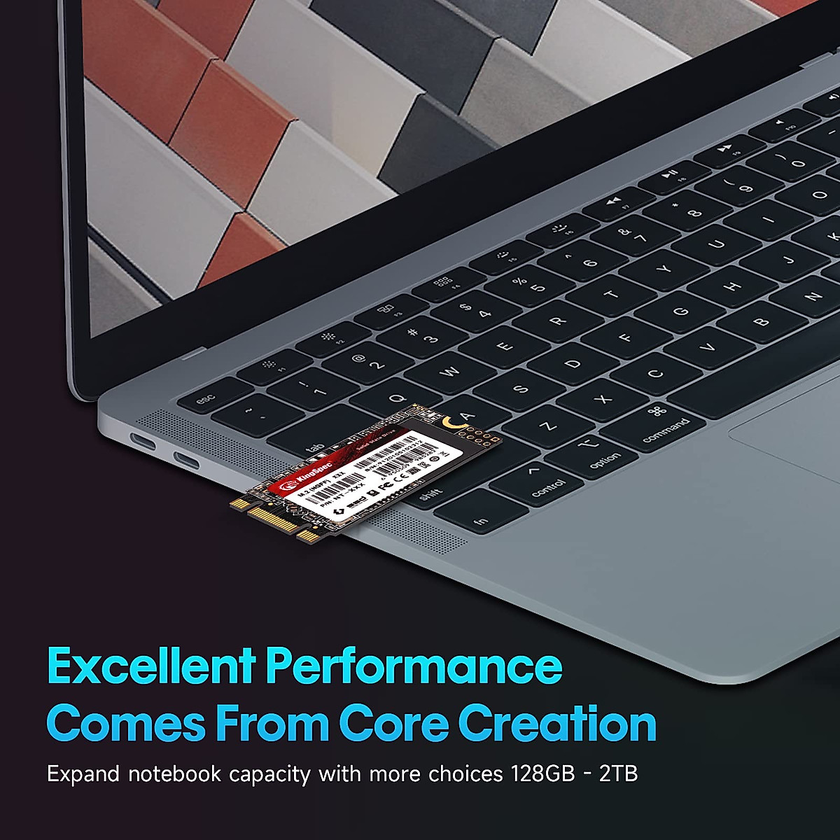 KingSpec M.2 SATA SSD, 512GB 2242 SATA III 6Gbps Internal M.2 SSD, Ultra-Slim NGFF State Drive for Desktop/Laptop/Notebook (2242, 512GB)