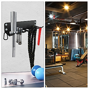 Vehcarc Home Gym Storage, Heavy-Duty Barbell Holder, Barbell Storage for Olympic Barbell, Gym Accessories Kettlebells Weight Bar Workout Rack Equipment Fitness Foam Roller Jump Rope Resistance Band