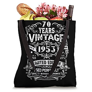 Vintage 1953 Retro Classic 70th Birthday 70 Years Old Gifts Tote Bag