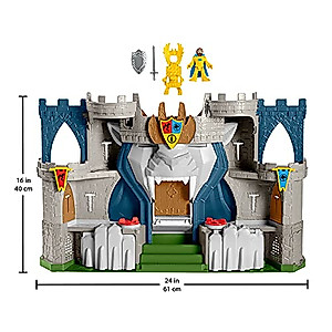 Fisher-Price Imaginext The Lion's Kingdom Castle Medieval-Themed Playset with Figures for Preschool Kids Ages 3 to 8 Years