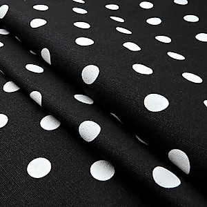 Premier Prints Polka Dot Black/White, Fabric by the Yard